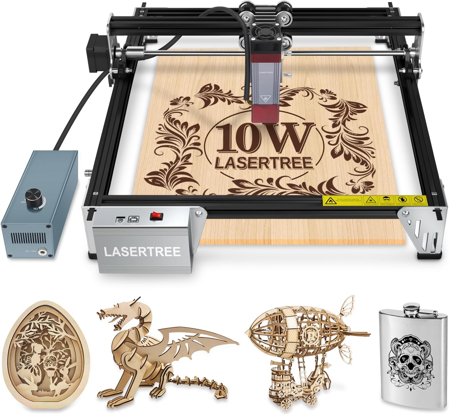 OMTech K40+ Graveur Laser CO2 200x300mm 40W Machine à Graver Laser ...