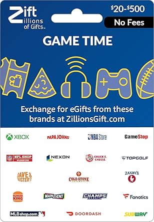 Amazon.com: Zift Zillions Game Time Gift Card : Gift Cards