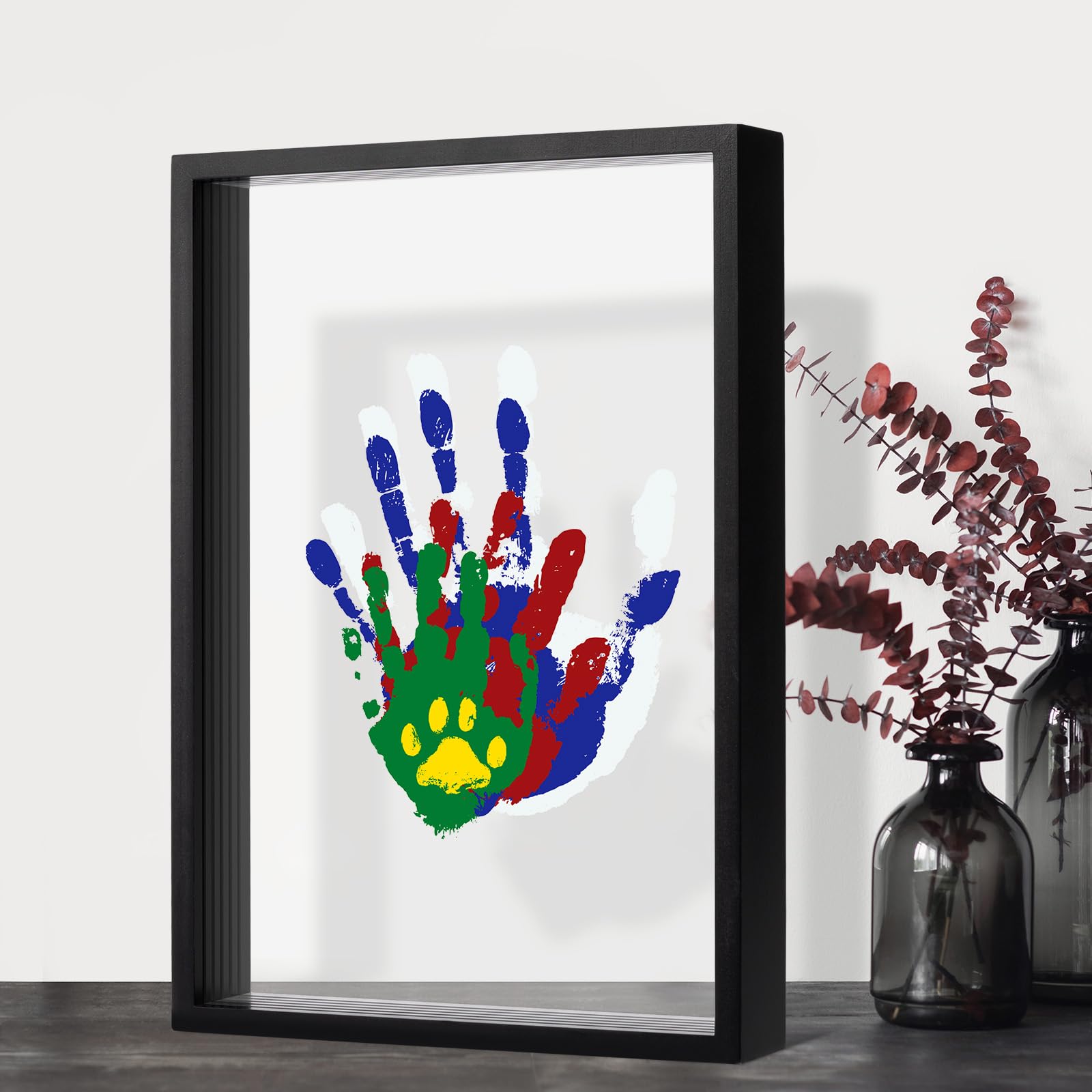 Amazon.com : Family Handprint Kit, DIY Art Print Wooden Frame for ...