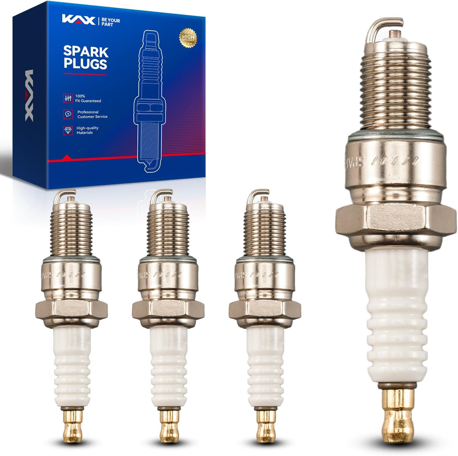 Amazon.com: 7131 BPR6ES Standard Spark Plug,KAX Spark Plugs 4 Pack Fit ...