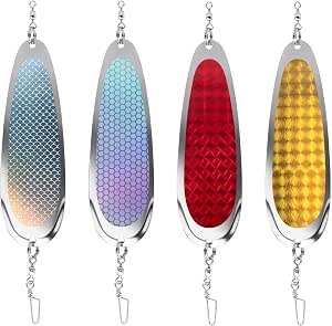 Amazon.com : 4 Pcs Kokanee Dodger Fishing Dodgers, 4.7 inch Kokanee ...