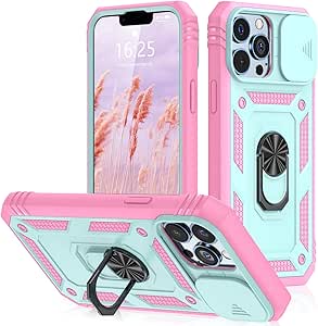 Amazon.com: Korecase for iPhone 12 Pro Max Kickstand Case with Camera Cover Military Grade Drop ...