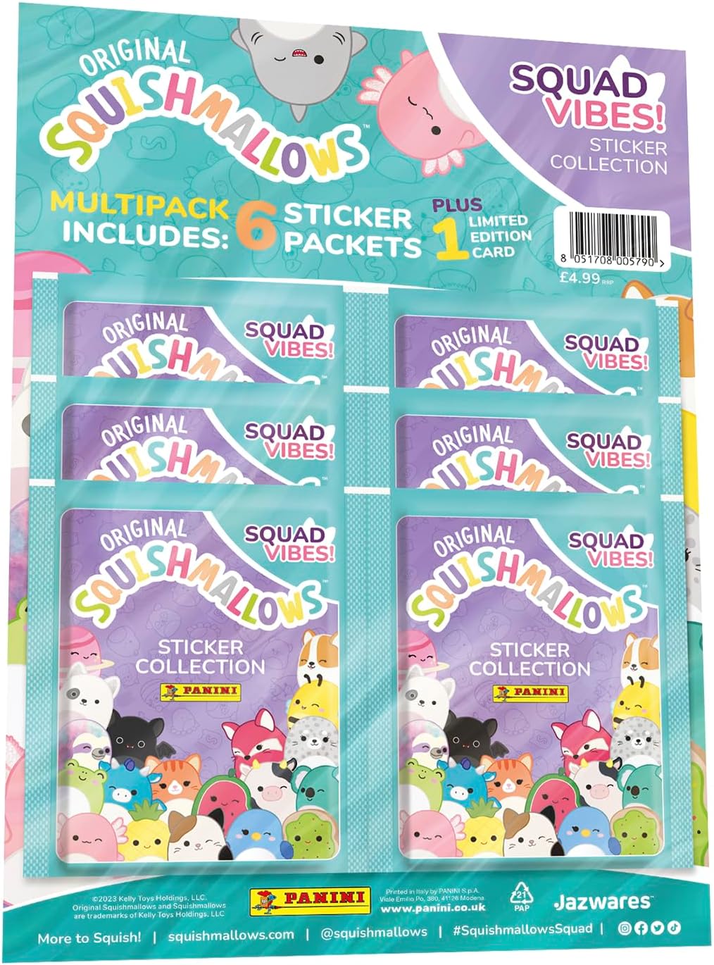 Squishmallows Sticker Collection Multipack : Amazon.co.uk: Home & Kitchen