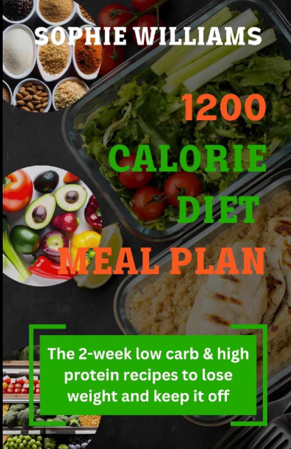 1200 CALORIE DIET MEAL PLAN: The 2-week low carb meal plan & high ...
