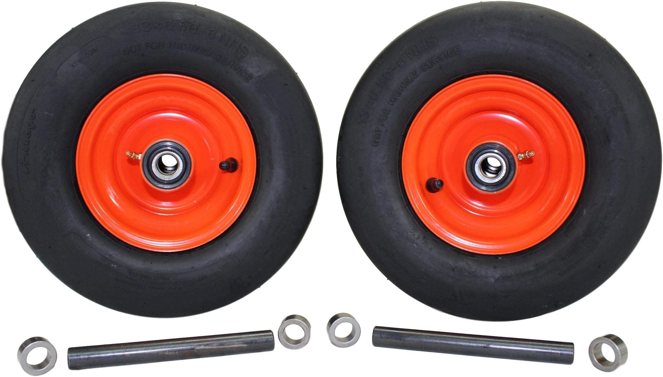 Amazon.com : Bad Boy Mowers 13 x 6.50-6 Orange Tire and Wheel Assembly for Lawn Mowers fits Pup ...