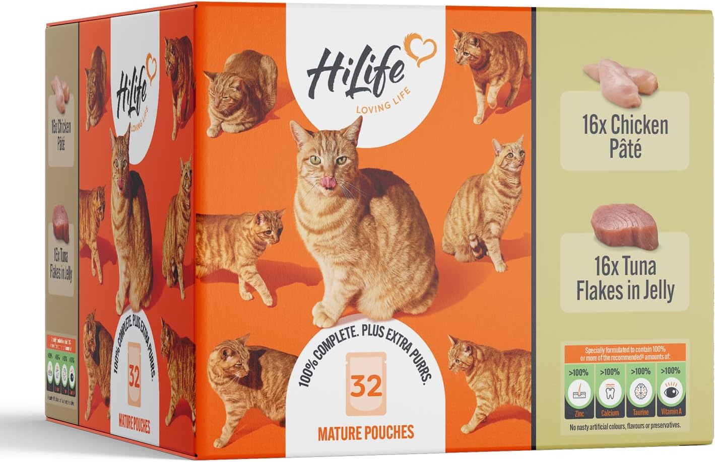 HiLife Mature Wet Cat Food for Senior Cats, Mixed Tuna & Chicken ...