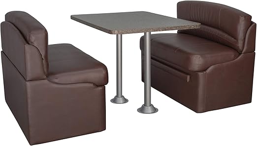 Amazon.com: RecPro 42" Dinette Booth Set with Table and Leg, Includes ...
