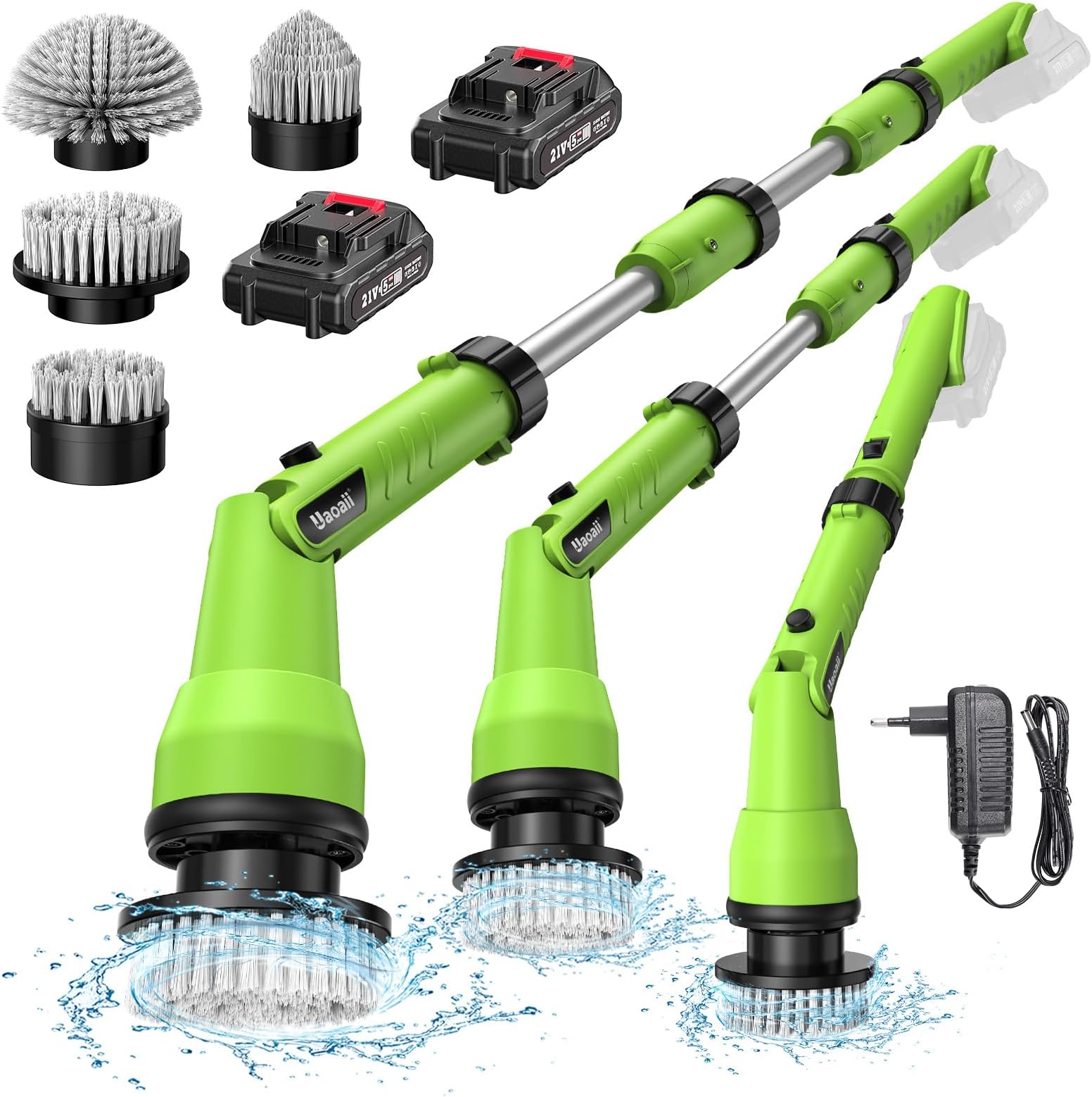 Lot de 4 têtes de Brosse à récurer électriques rotatives remplaçables ...