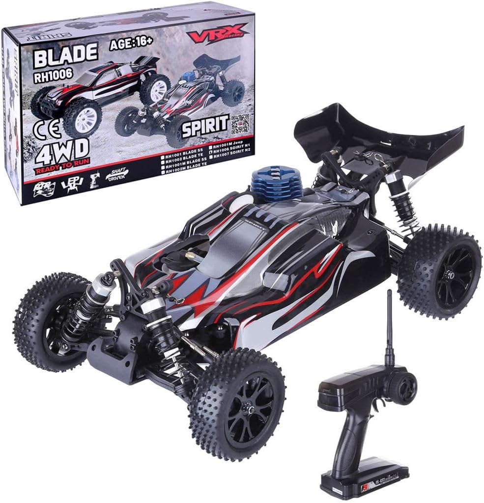 Amazon.com: ROUASD RH1006 4WD Nitro-Powered Off Road RC Car 1/10 Scale ...