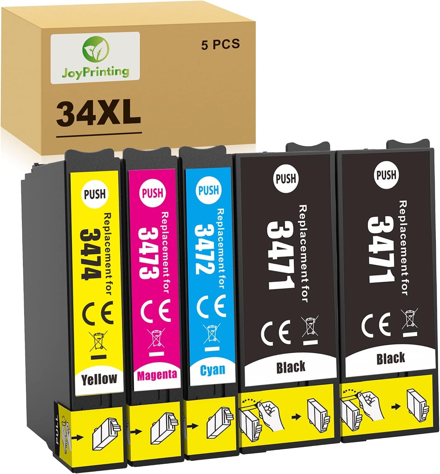 Epson 34XL Golfball Genuine High Yield Multipack, 4-colours DURABrite ...