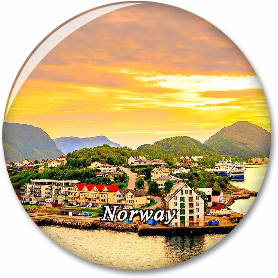 Amazon.com: Norway Alesund Fridge Magnet Decorative Magnet Bottle ...