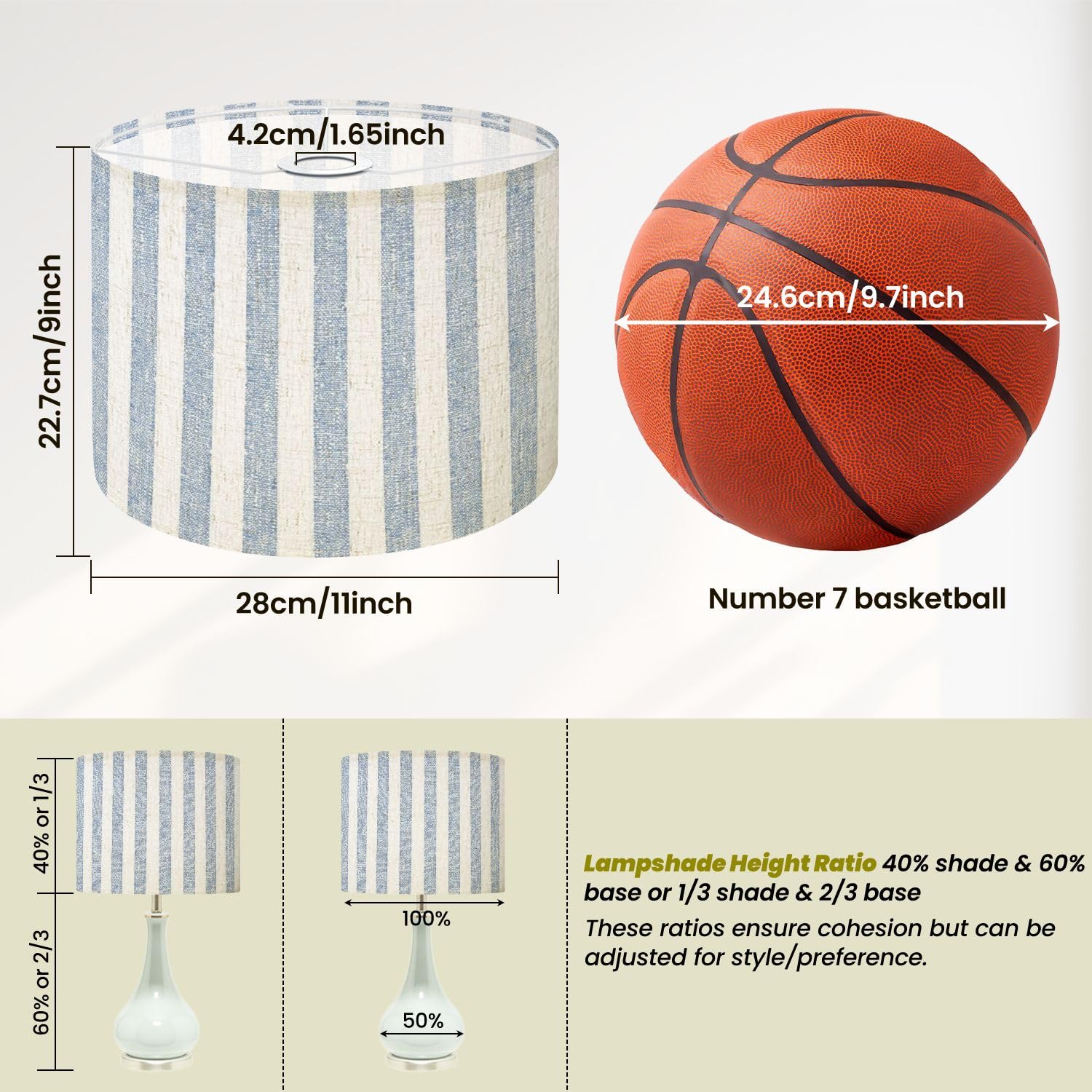 Snapklik.com : Lamp Shade Lampshades 1 Pack Chambray Coloured Textured ...
