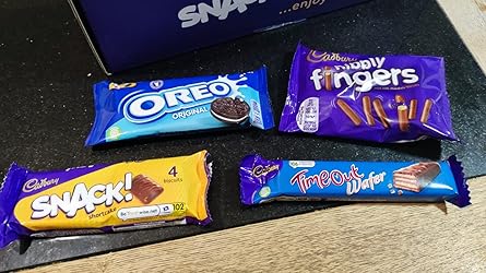 Cadbury & OREO Biscuit 64 Selection Bulk Box of Treats 1.8kg, Hamper, Milk Chocolate Fingers ...