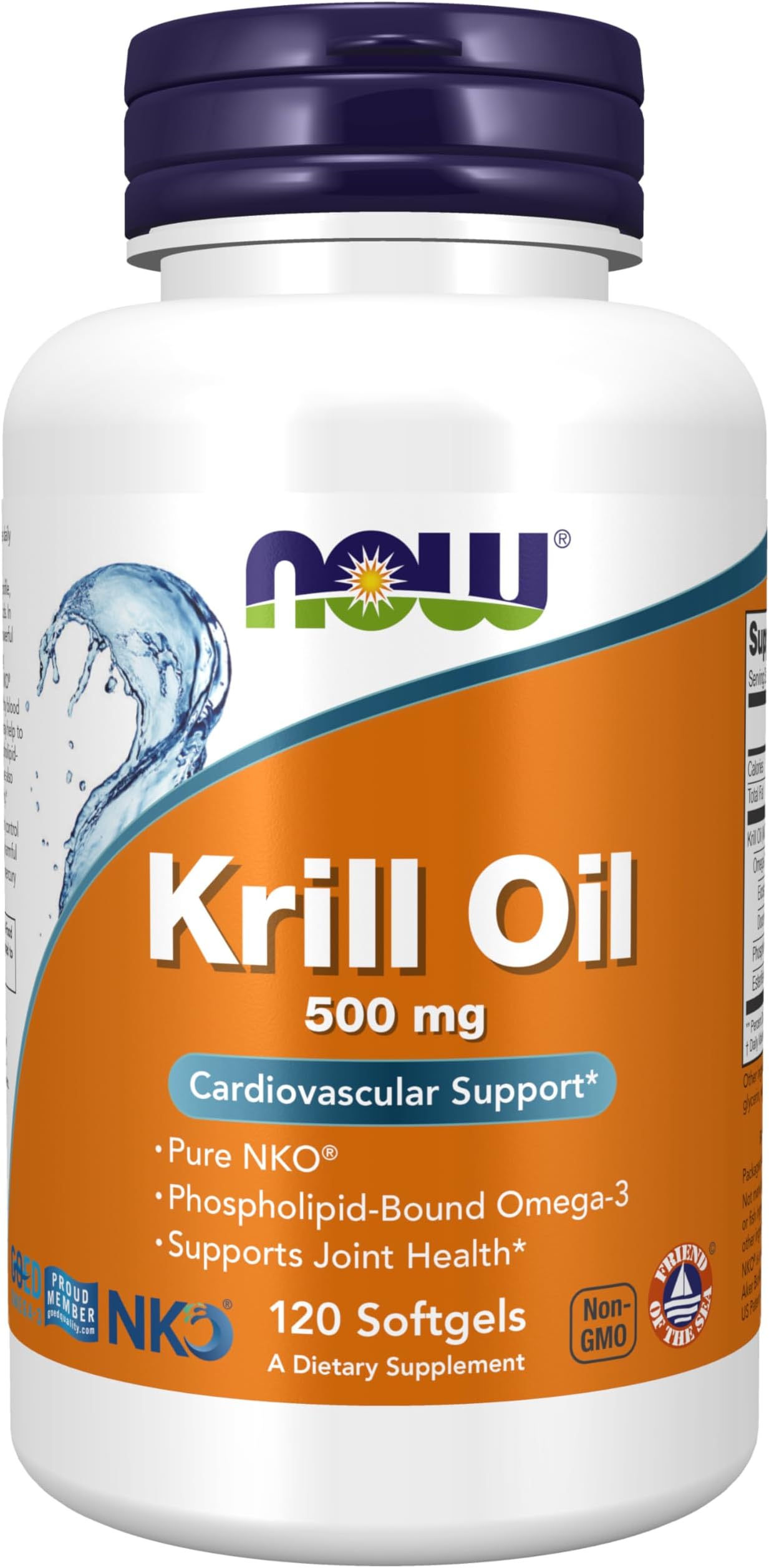 Amazon.com: NOW Supplements, Neptune Krill Oil 500 mg, Phospholipid-Bound Omega-3 ...