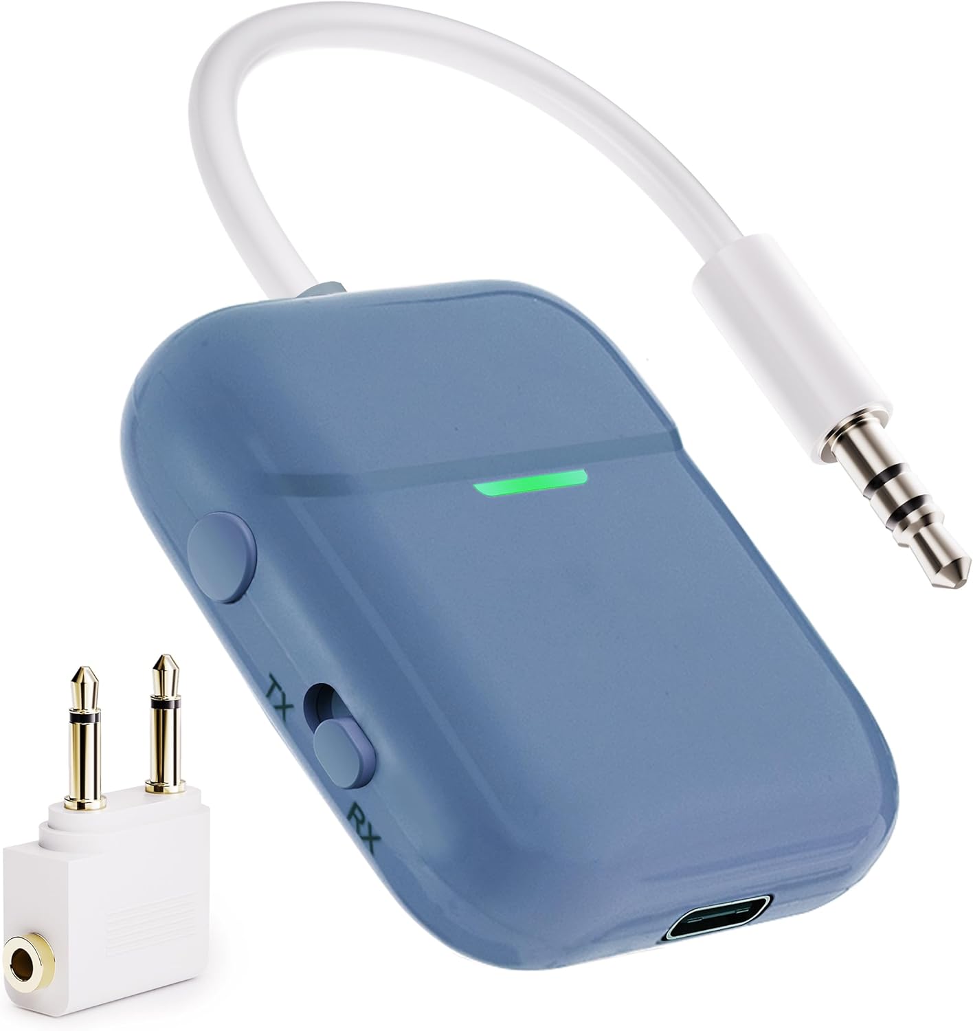 Amazon.com: Nulaxy Air in-Flight Bluetooth Wireless Audio Transmitter ...