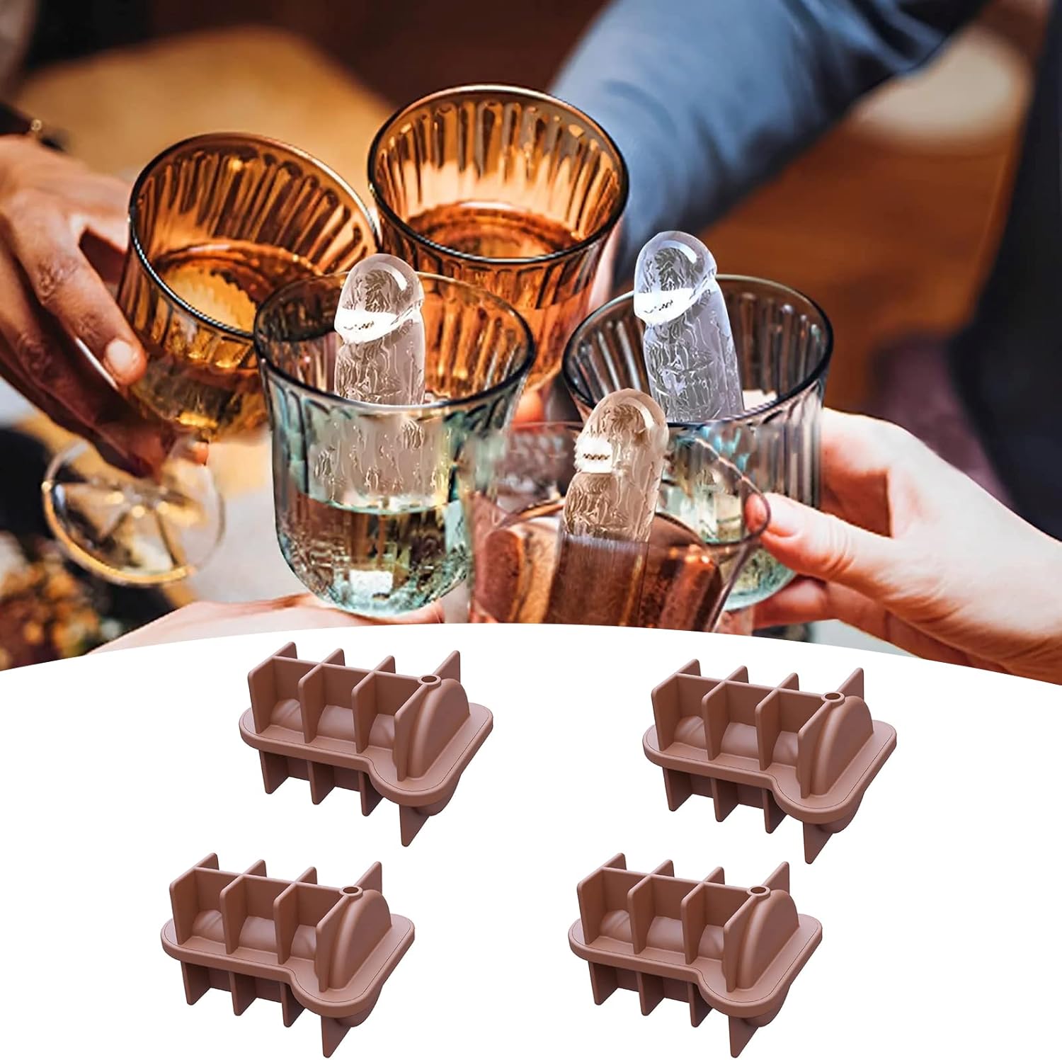 Amazon.com: Adult Prank Ice Cube Mold,Silicone Ice Cube Mold for Ice ...