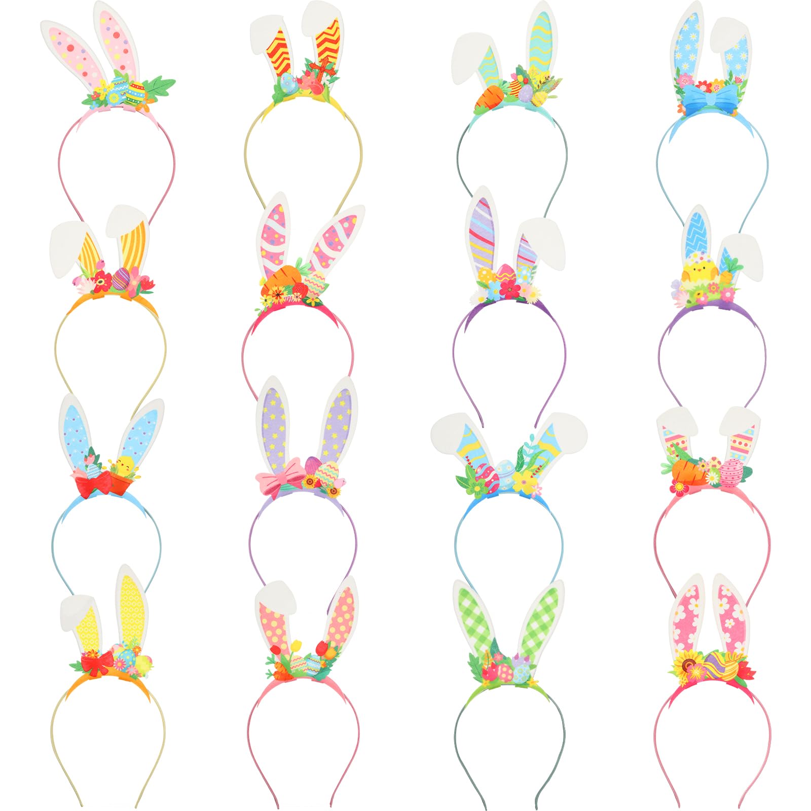 Amazon.com: Capoda 16 Pieces Easter Party Headband Felt Easter Bunny ...
