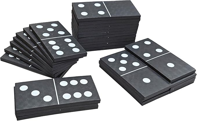 Giant Dominoes Set - Jumbo EVA Foam Dominoes Garden Game for Kids ...