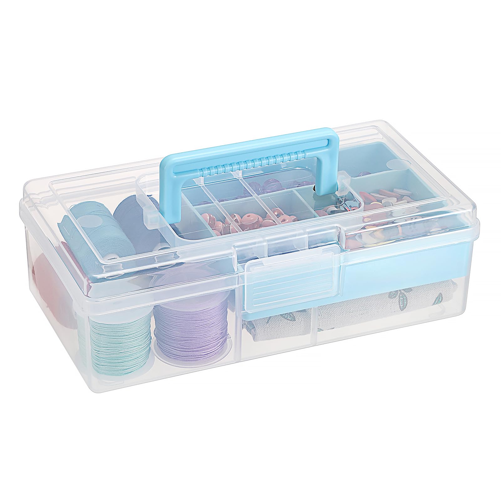 Snapklik.com : BTSKY Clear Plastic Storage Box