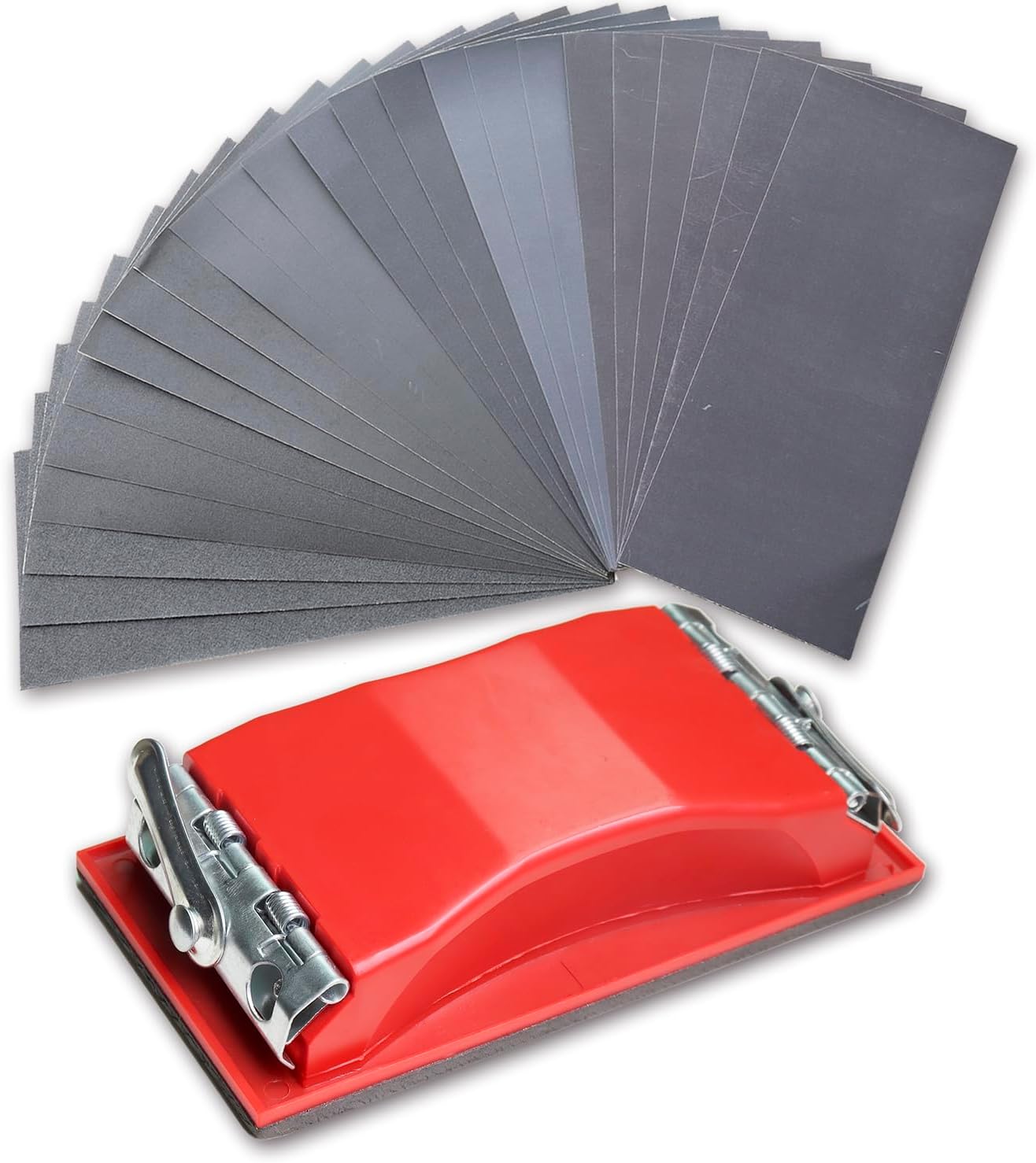 LANHU Abrasive Dry Wet Waterproof Sandpaper Sheets Assorted Grit of 400 ...