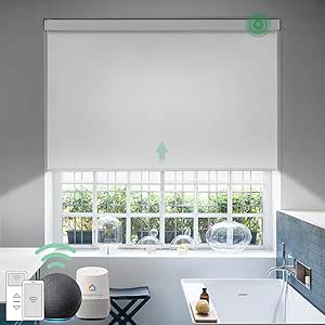 Amazon.co.jp: Yoolax Electric Roll Screen Blackout Roll Curtain ...