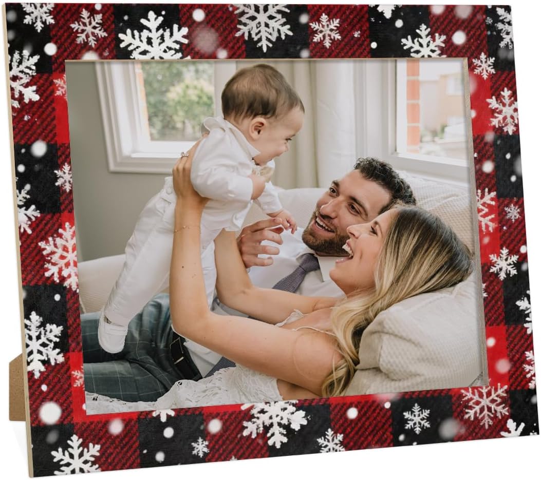 Amazon.com - QIANDODUO Christmas 8x10 Picture Frame,Horizontal Photo ...