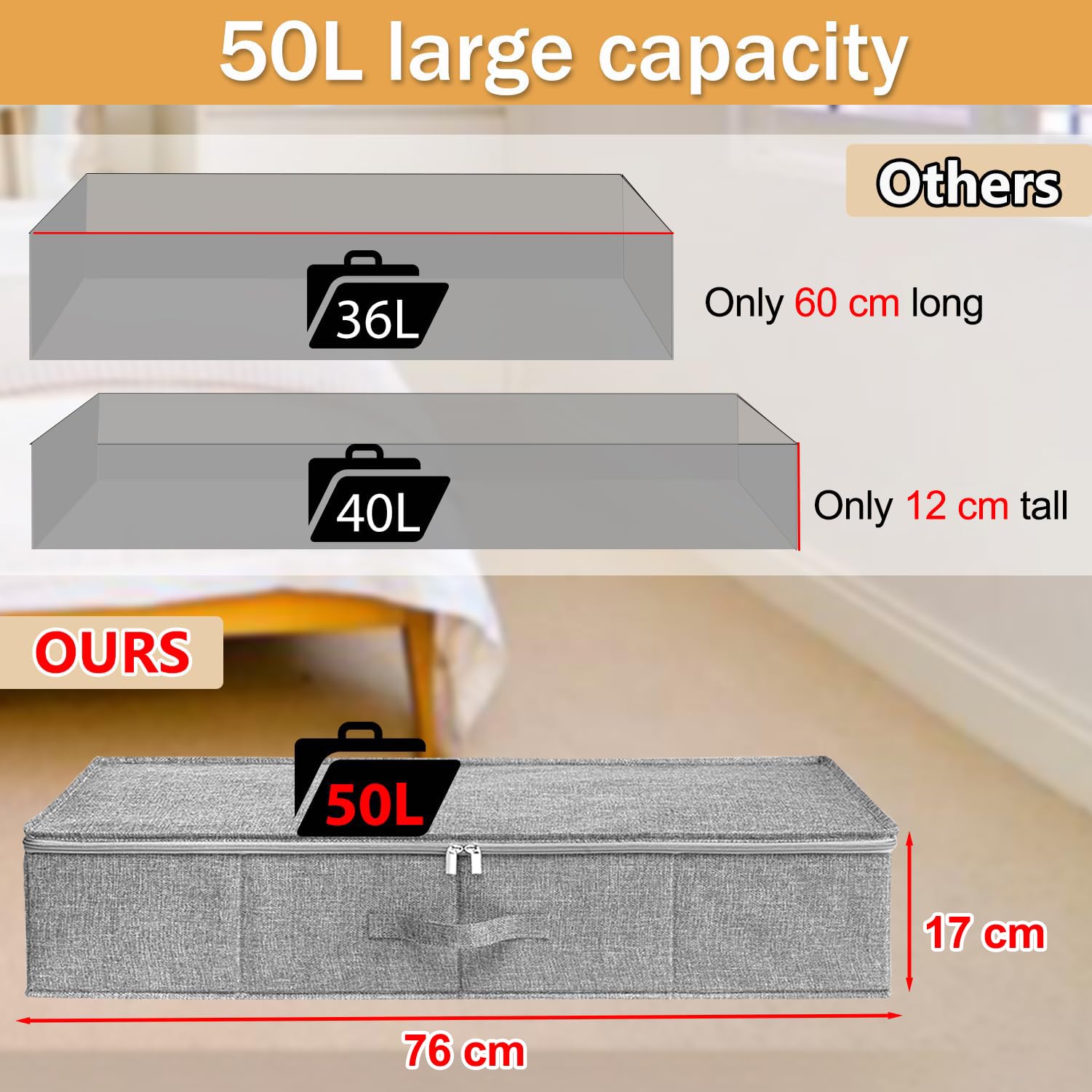 Extra Large Under Bed Storage KREPS Extra Large Under Bed Storage Box