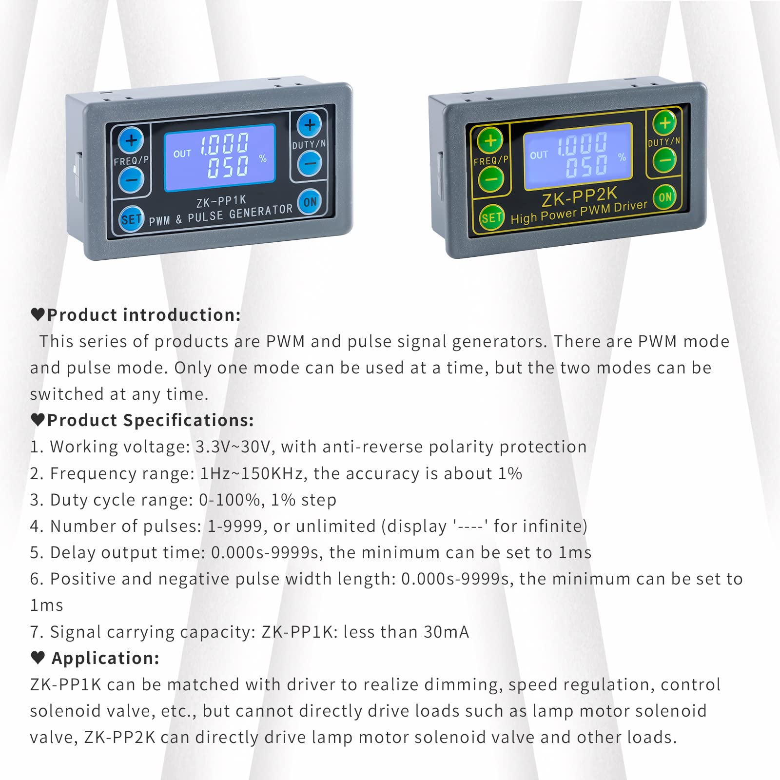 Snapklik.com : EC Buying ZK-PP1K PWM Pulse Signal Generator, Frequency Generator PWM Pulse ...