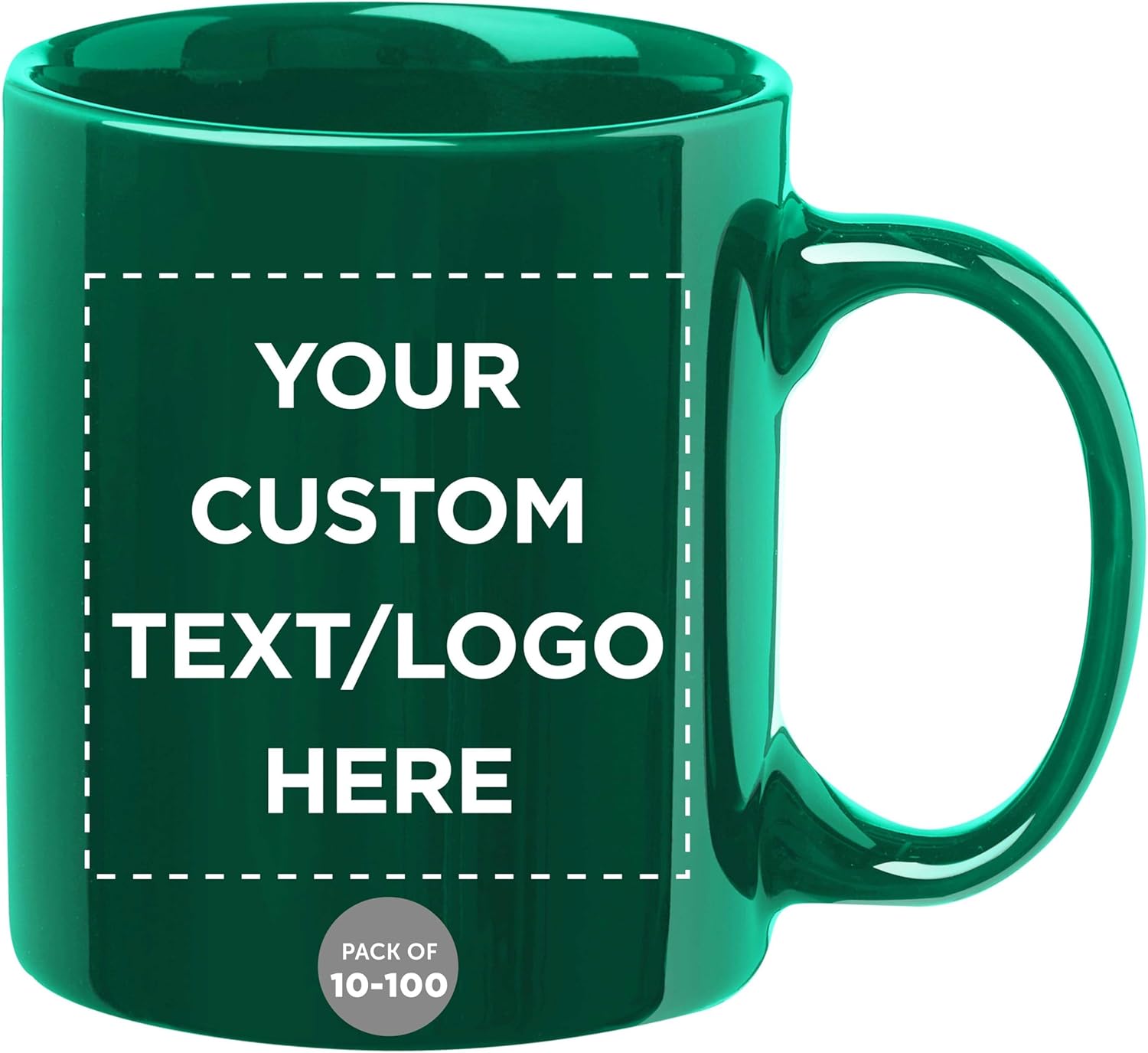 Amazon.com: Custom Ceramic Coffee Mugs 11 oz. Set of 10/50/100 ...