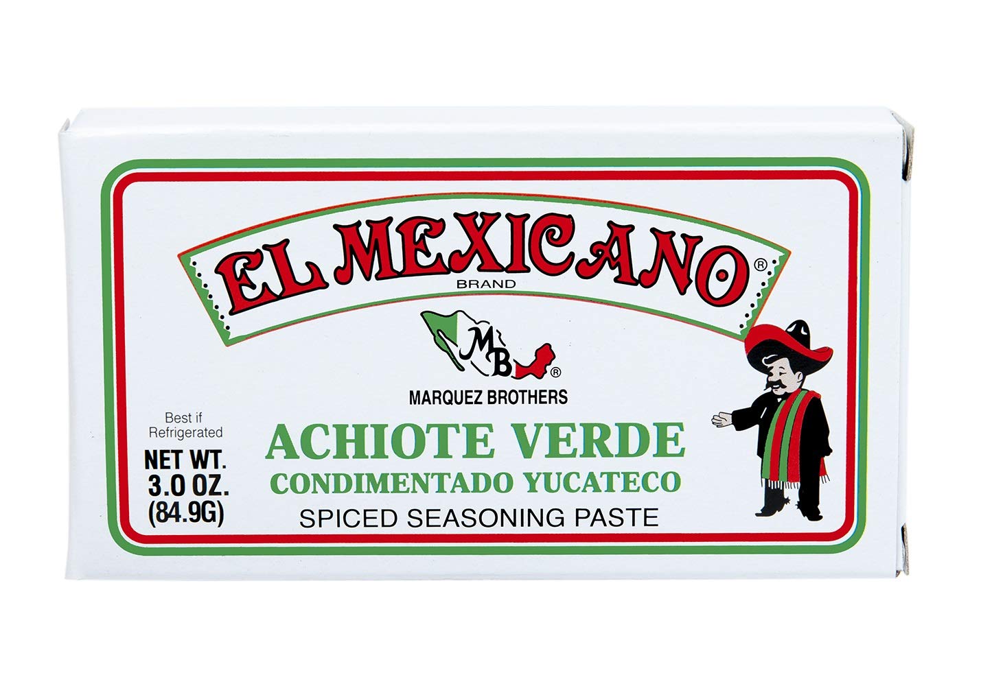 Amazon.com : El Mexicano Achiote Paste (Green, 3.5 oz) : Mexican ...