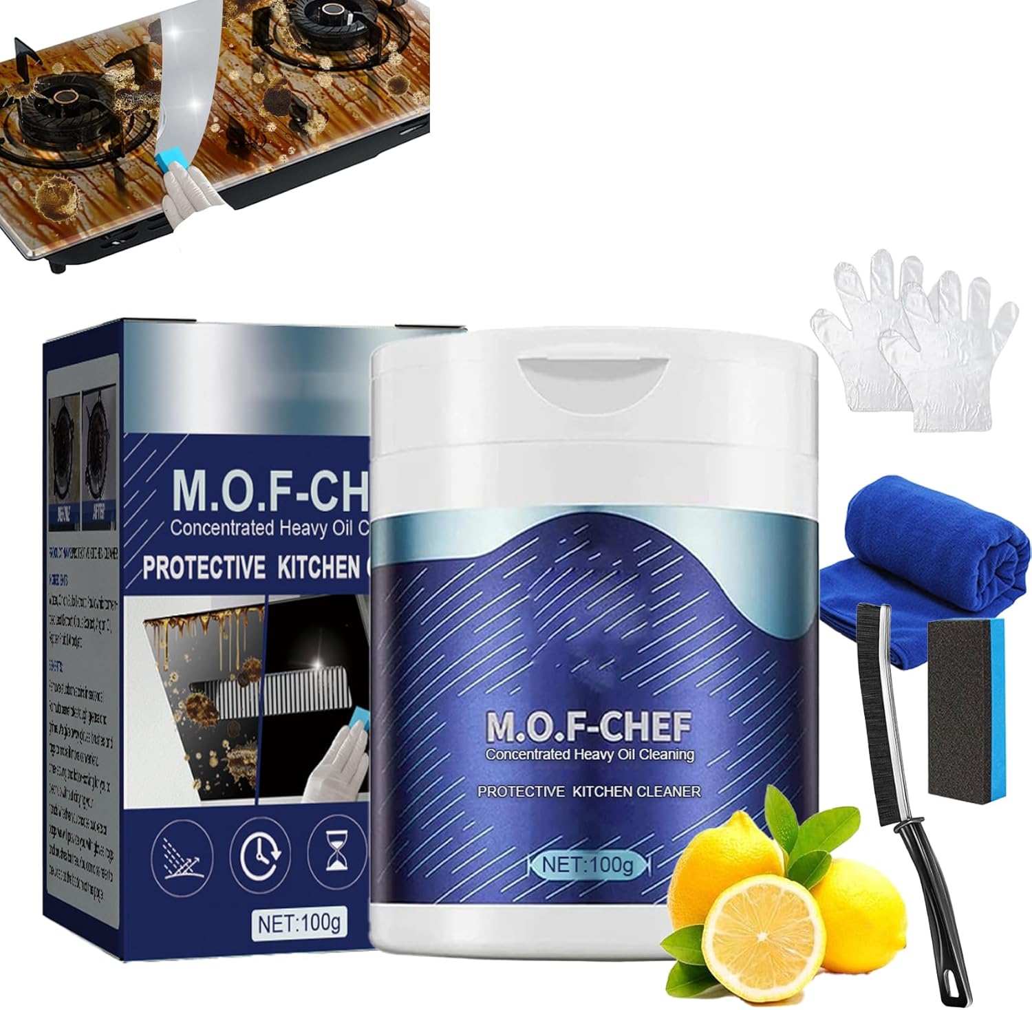 Amazon.com: EZGHAR Mof Chef Cleaning Powder, M O F Chef Cleaning Powder ...