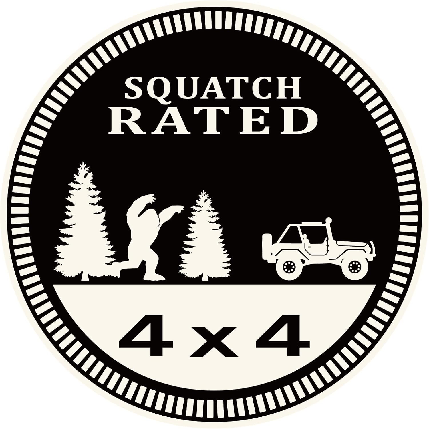 Amazon.com: Bigfoot Badge Rated Car Emblem, Squatch 4 x 4 Metal ...
