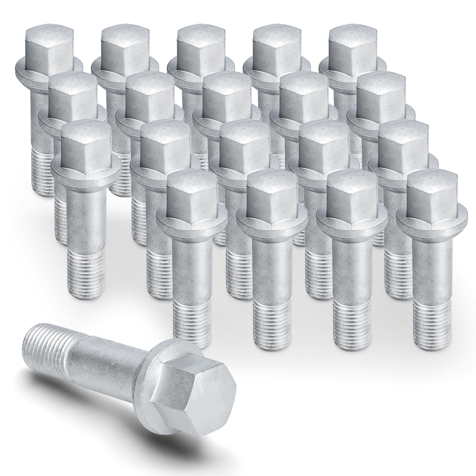 Amazon.com: 0009905307 20pcs M14*1.5 Wheel Lug Bolt,17mm Hex, 20mm ...