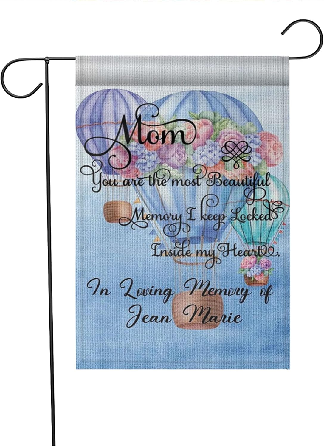 Amazon.com : In Memory of Mom Flag, Personalized Mom Memorial Flag ...