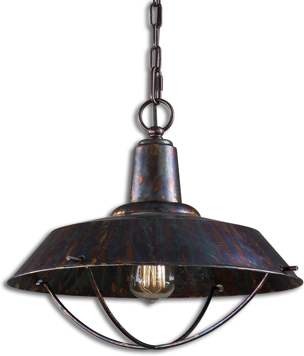 INDUSTRIAL VINTAGE RESTORATION STYLE DISTRESSED METAL HARDWARE LIGHT ...
