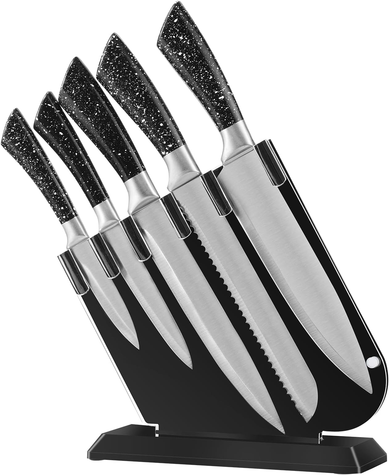 Sharp Kitchen Knife Set，6 pcs Professional Knives Sets with Acrylic ...
