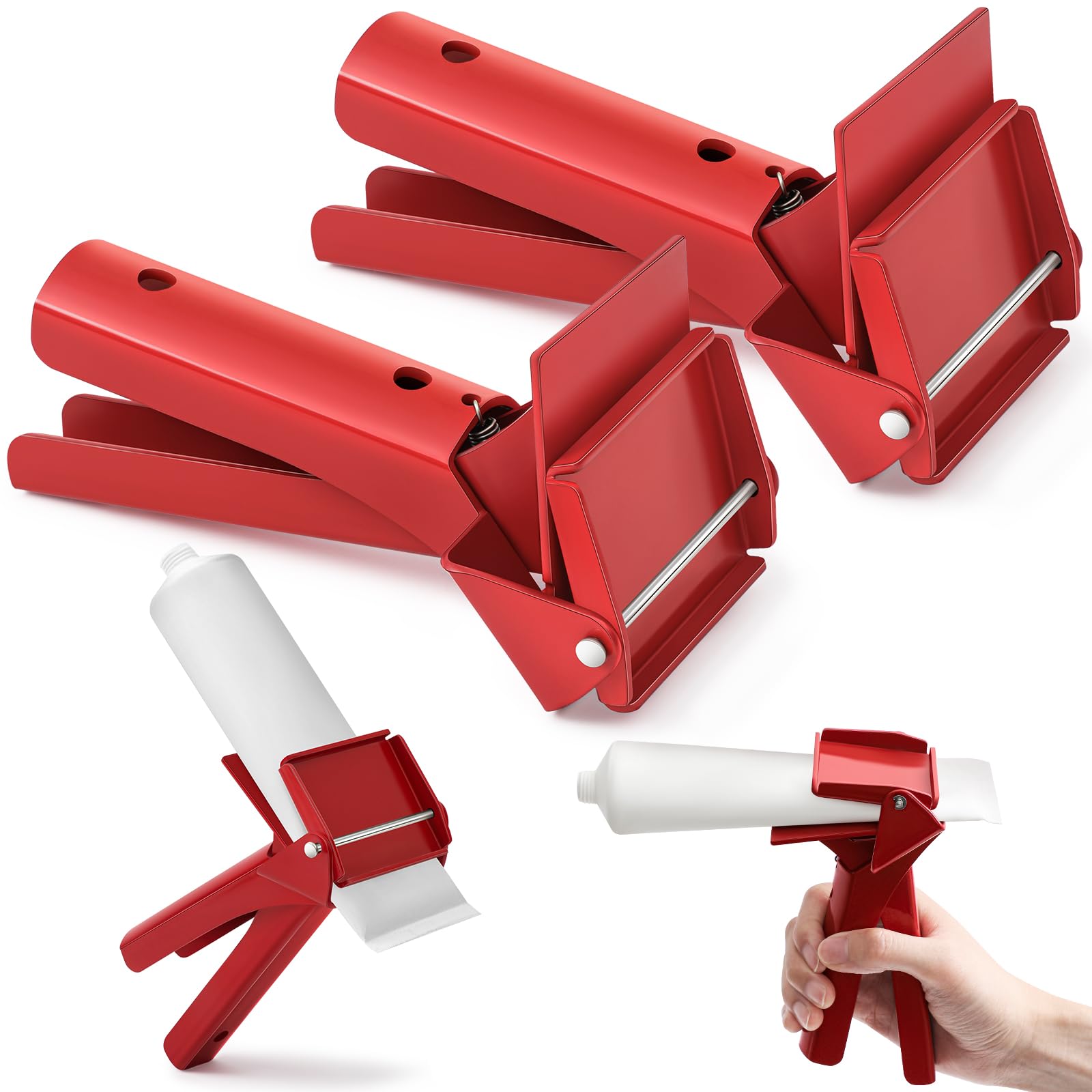 Amazon.com: Hicarer 2 Pcs Tube Squeezer Tool Tube Extrusion Tools Metal ...