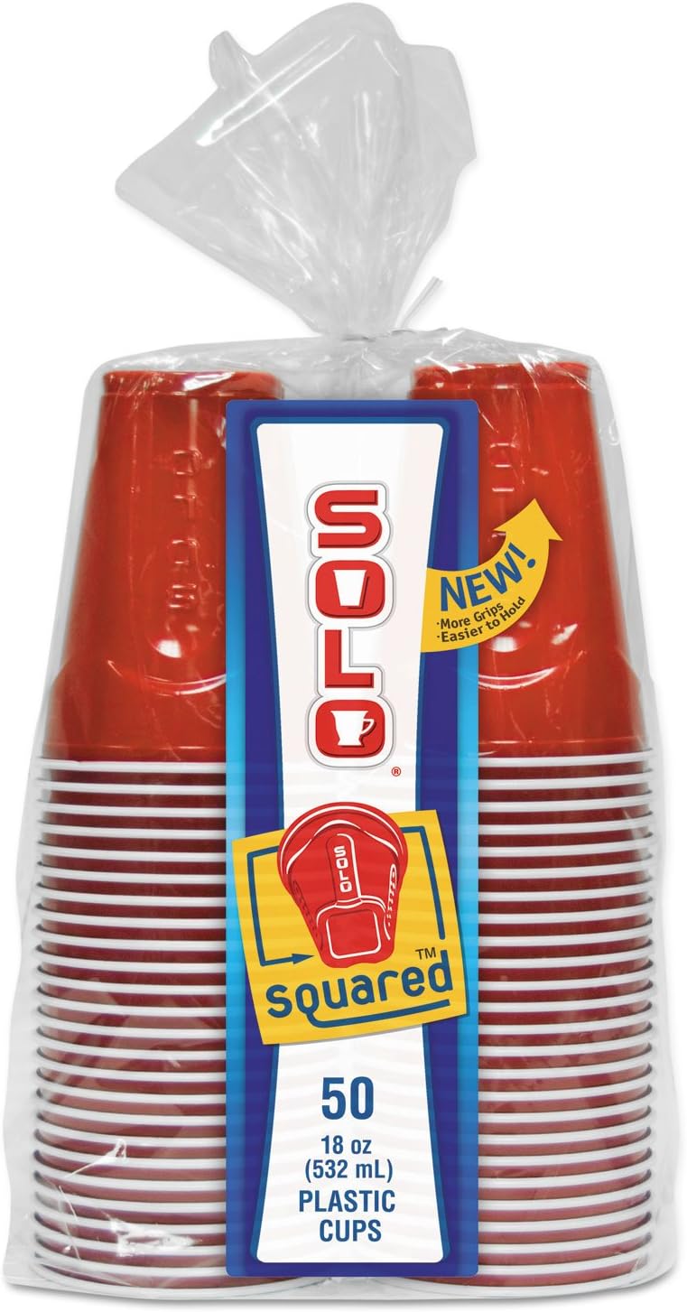 Amazon.com: SOLO Cup Company Plastic Party Cold Cups, 16 oz, Clear, 100 ...