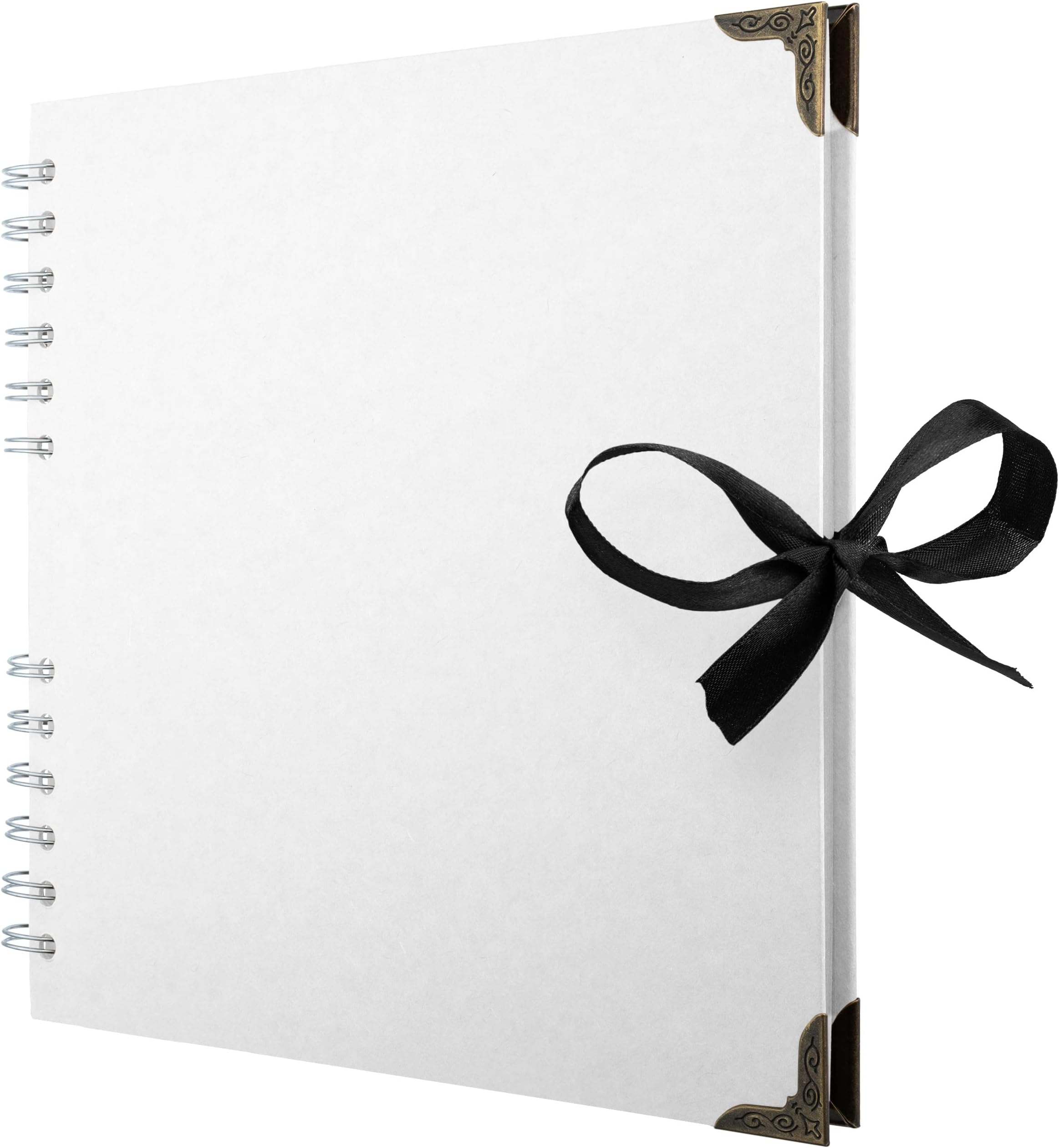 Medium White Scrapbook Photo Album 100 Pages/50 Sheets, 200gsm Square ...
