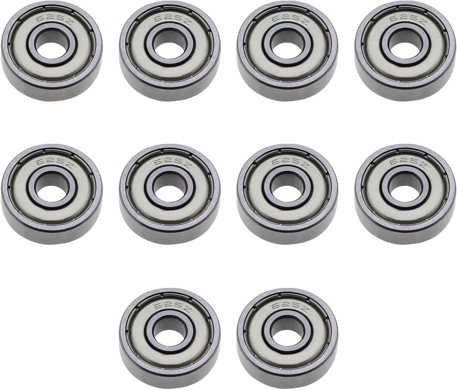 ECSiNG 10PCS 625ZZ Deep Groove Ball Bearings ABEC-5 Double Metal Sealed ...