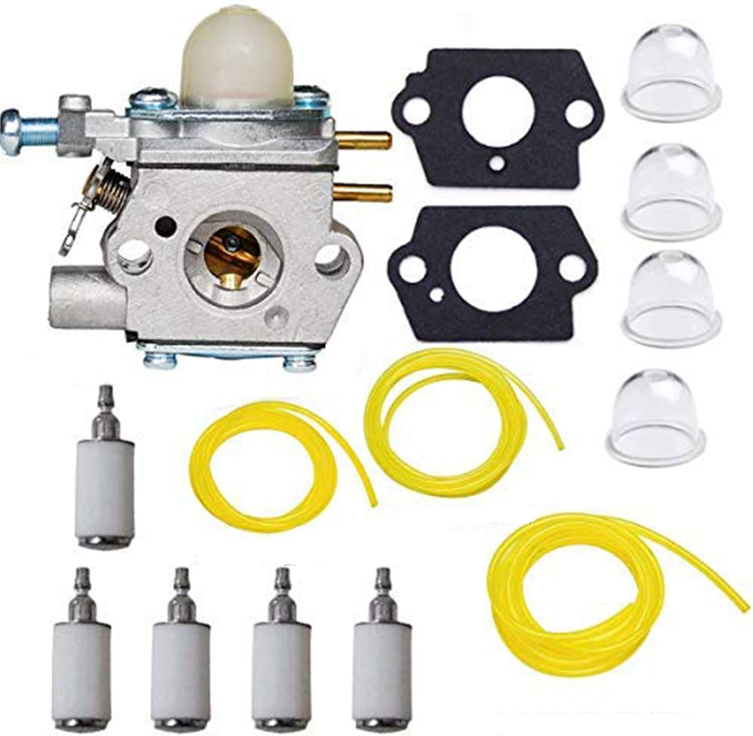 Amazon.com : HIFROM Carburetor with Gasket Primer Bulbs Fuel Line ...