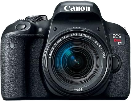 Canon 1894C002 EOS Rebel T7i EF-S 18-55mm is STM Lens Kit,Black : CANON ...