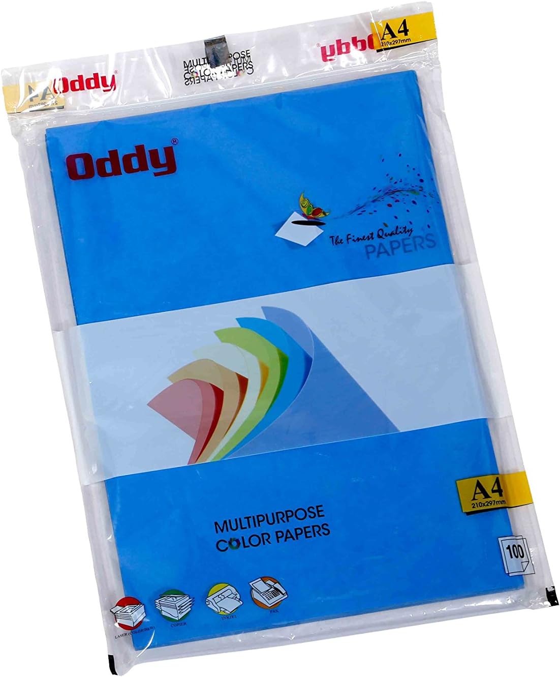 Oddy Multipurpose Color Papers - A4, 80 GSM, Blue, 100 Sheets Pack ...