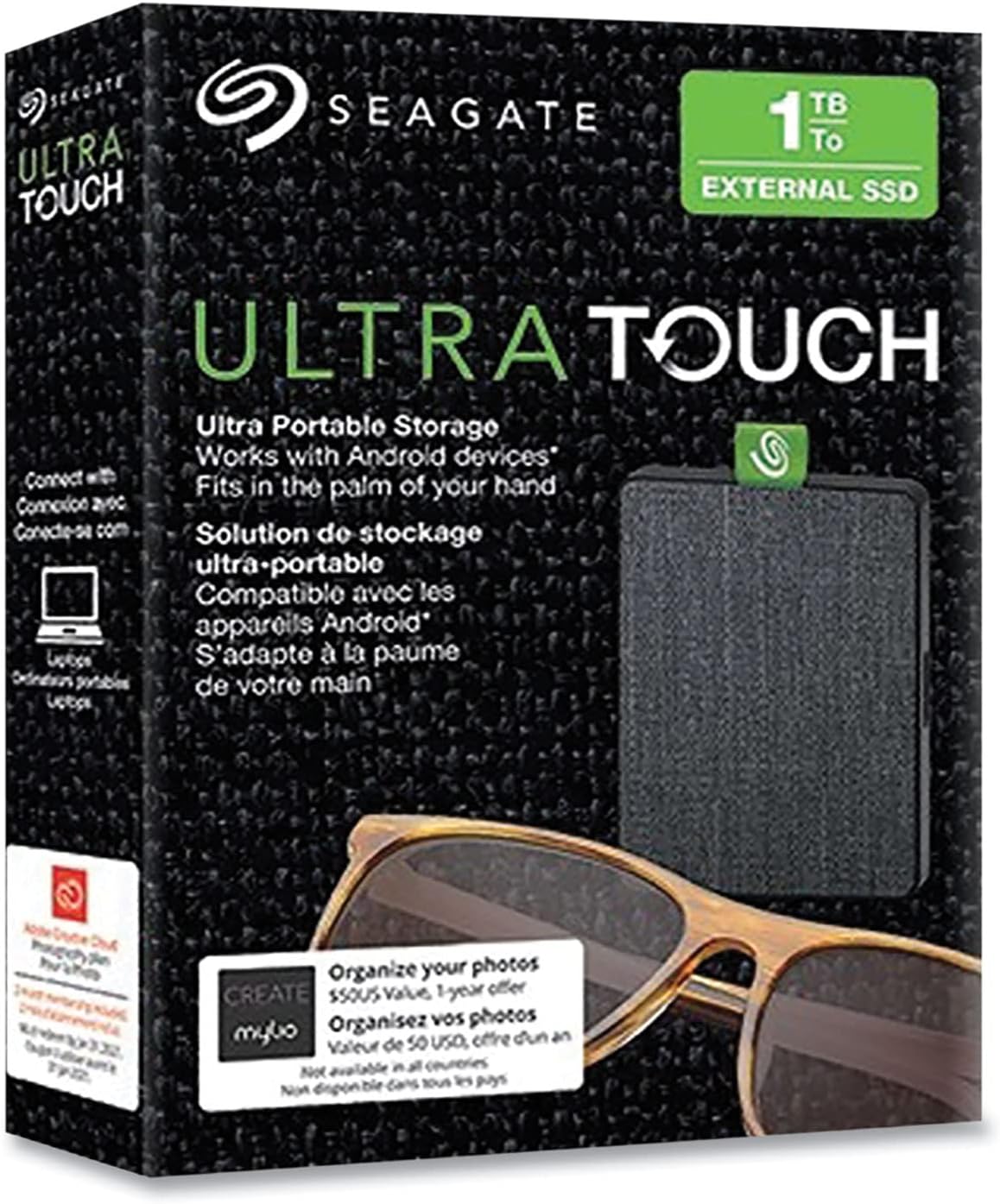 Amazon.com: Seagate Ultra Touch SSD 1TB External Solid State Drive ...