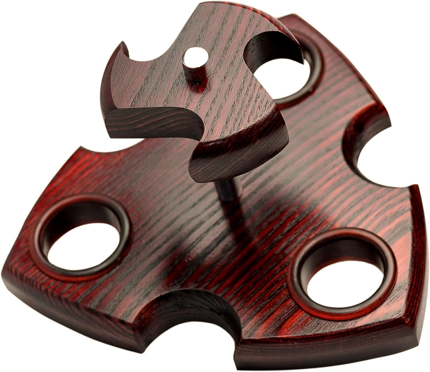 Amazon.com: KAFpipeWorkshop Wooden Pipe Stand for 3 Tobacco Smoking ...