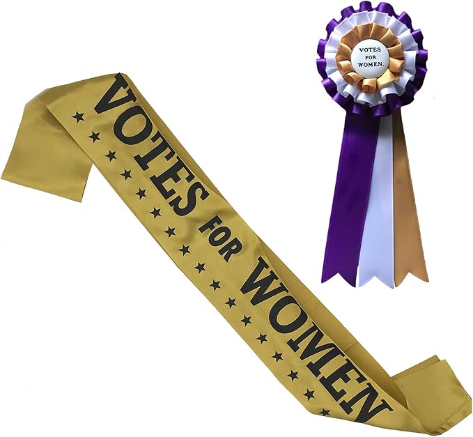 Amazon.com: 2 Item Suffragist and Suffragette Costume Kit with Sash and ...