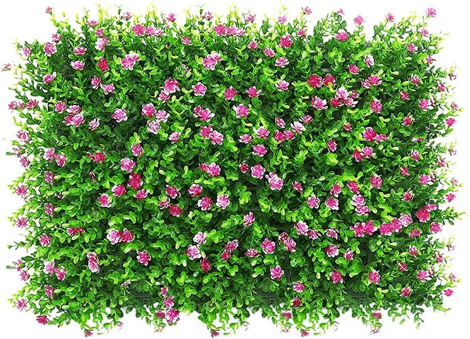 Amazon.com: Artificial Hedge Grass Fence Mat 40 * 60cm Plastic, for ...