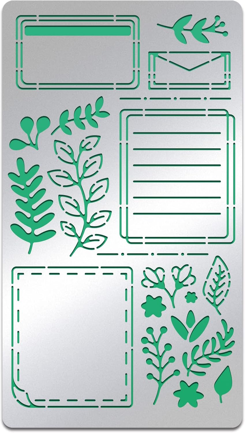 Amazon.com: BENECREAT Leaf Stencils 7x4 Inch Plant Flower Label ...