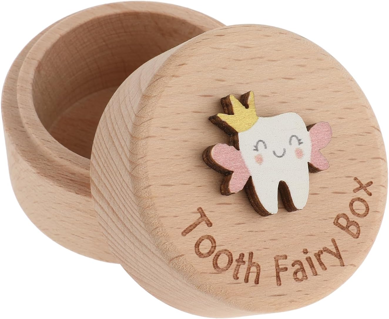 Feyarl First Curl and First Tooth Keepsake Box for Kids Metallic ...