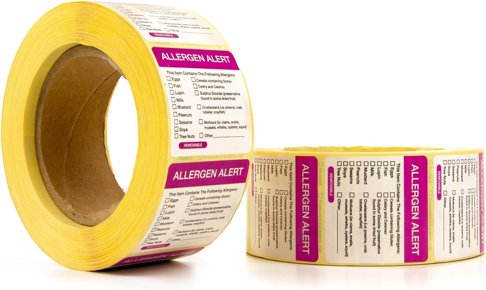 Food Allergen Labels 1000pcs Roll of Food Allergen Stickers - Food ...